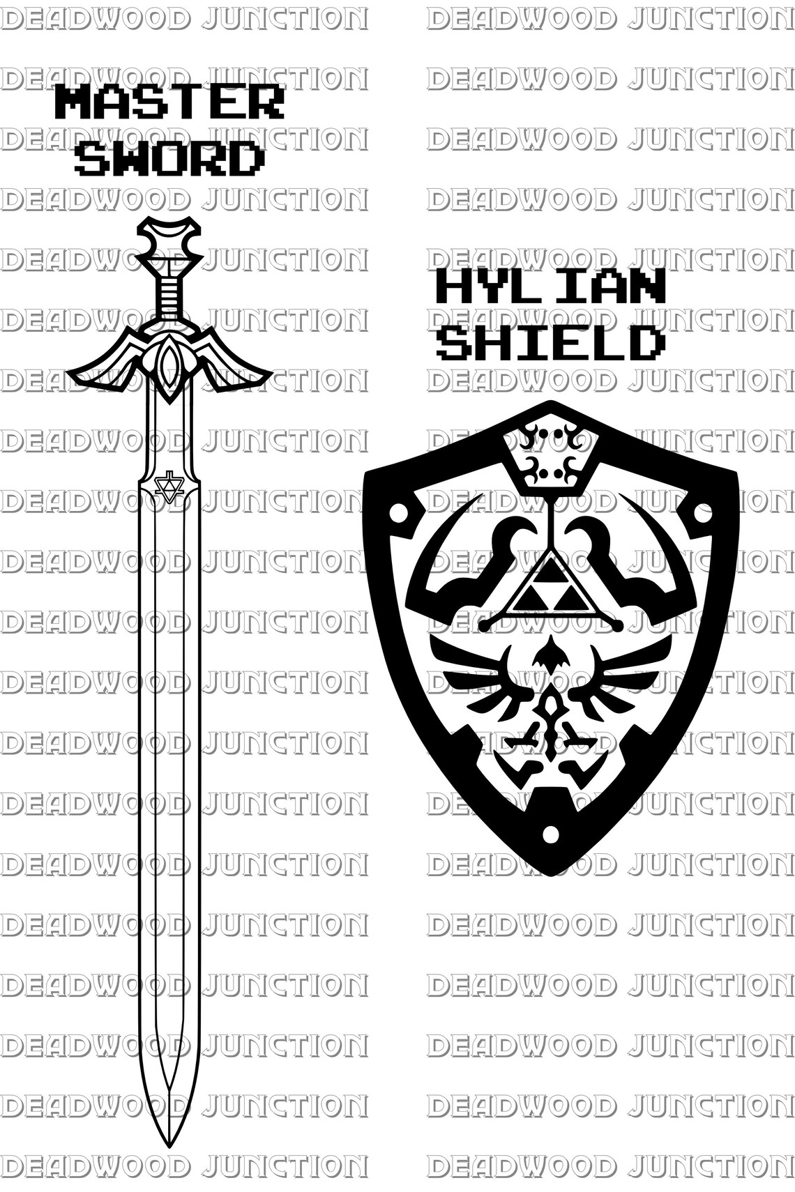 Link Legend of Zelda Master Sword and Hylian Shield - Etsy