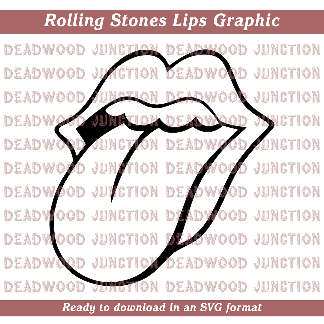 The Rolling Stones Lips Graphic SVG, PNG, & JPG File - Etsy UK