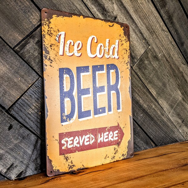 Cold Beer Sign - Etsy
