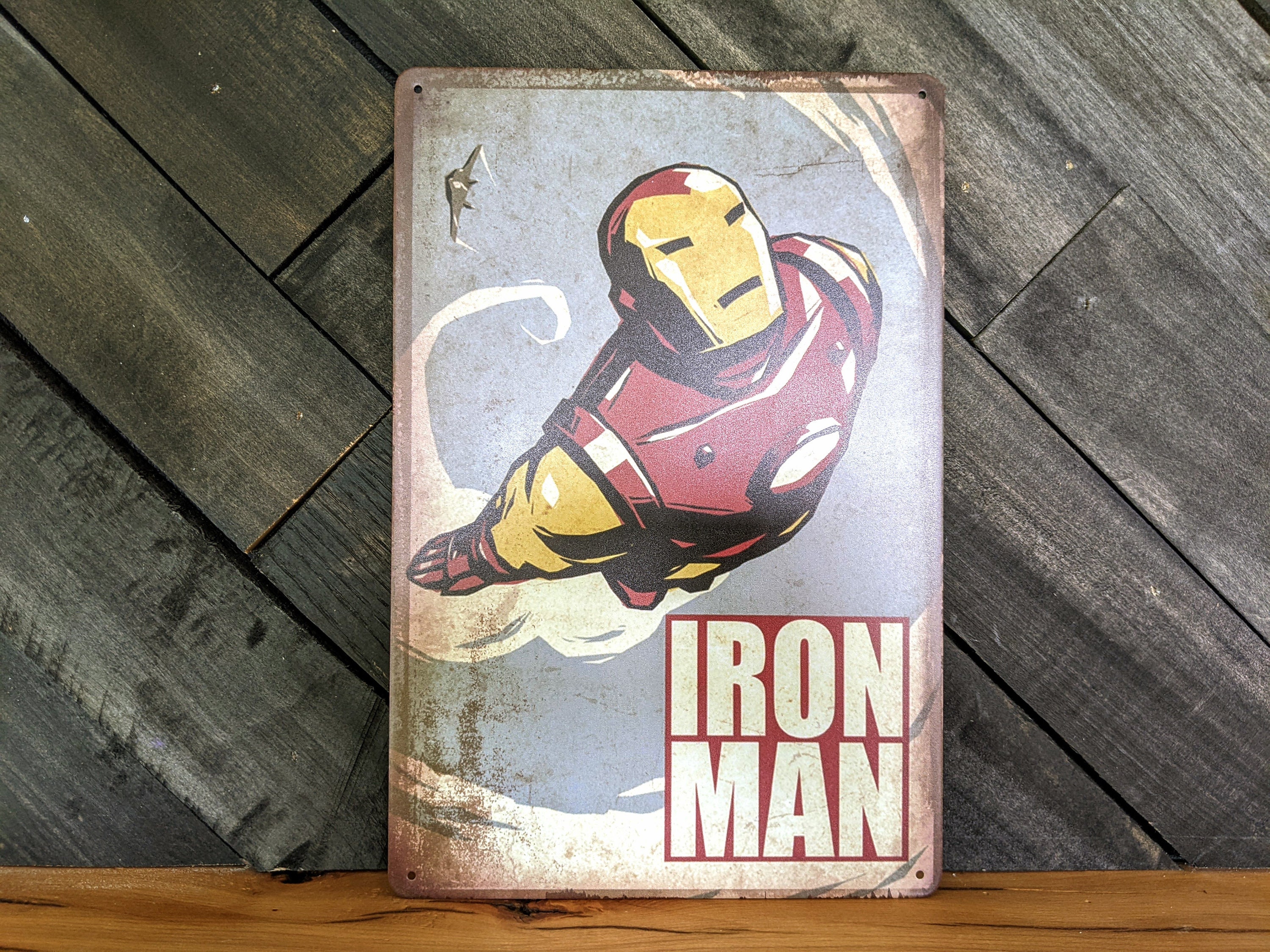 Classic Iron Man Sign Retro-style Comic Signs - Etsy
