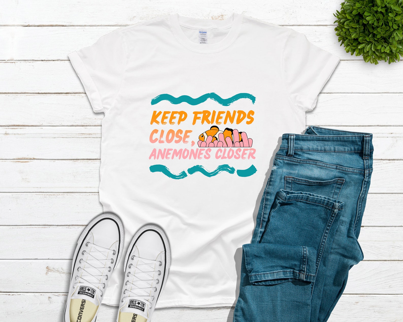 Keep Friends Close Anemones Closer T-shirt Unisex Sizing - Etsy