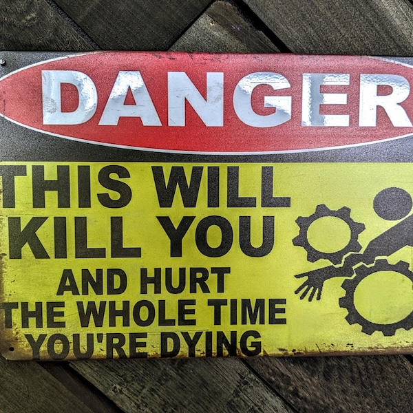 Danger Sign - Etsy