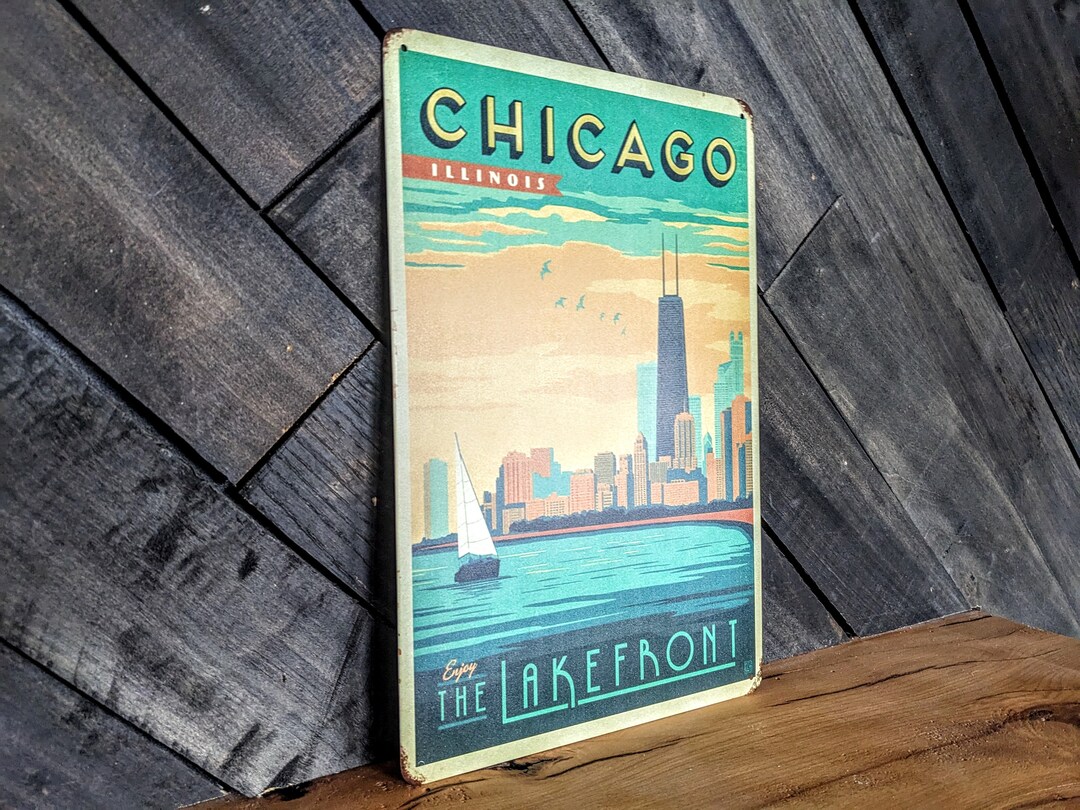 Chicago Sign Enjoy the Lakefront Sign - Etsy