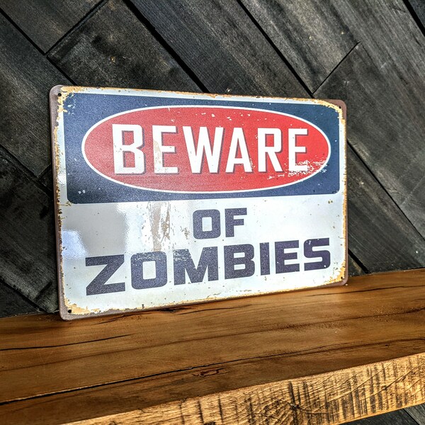Beware of Zombies - Etsy