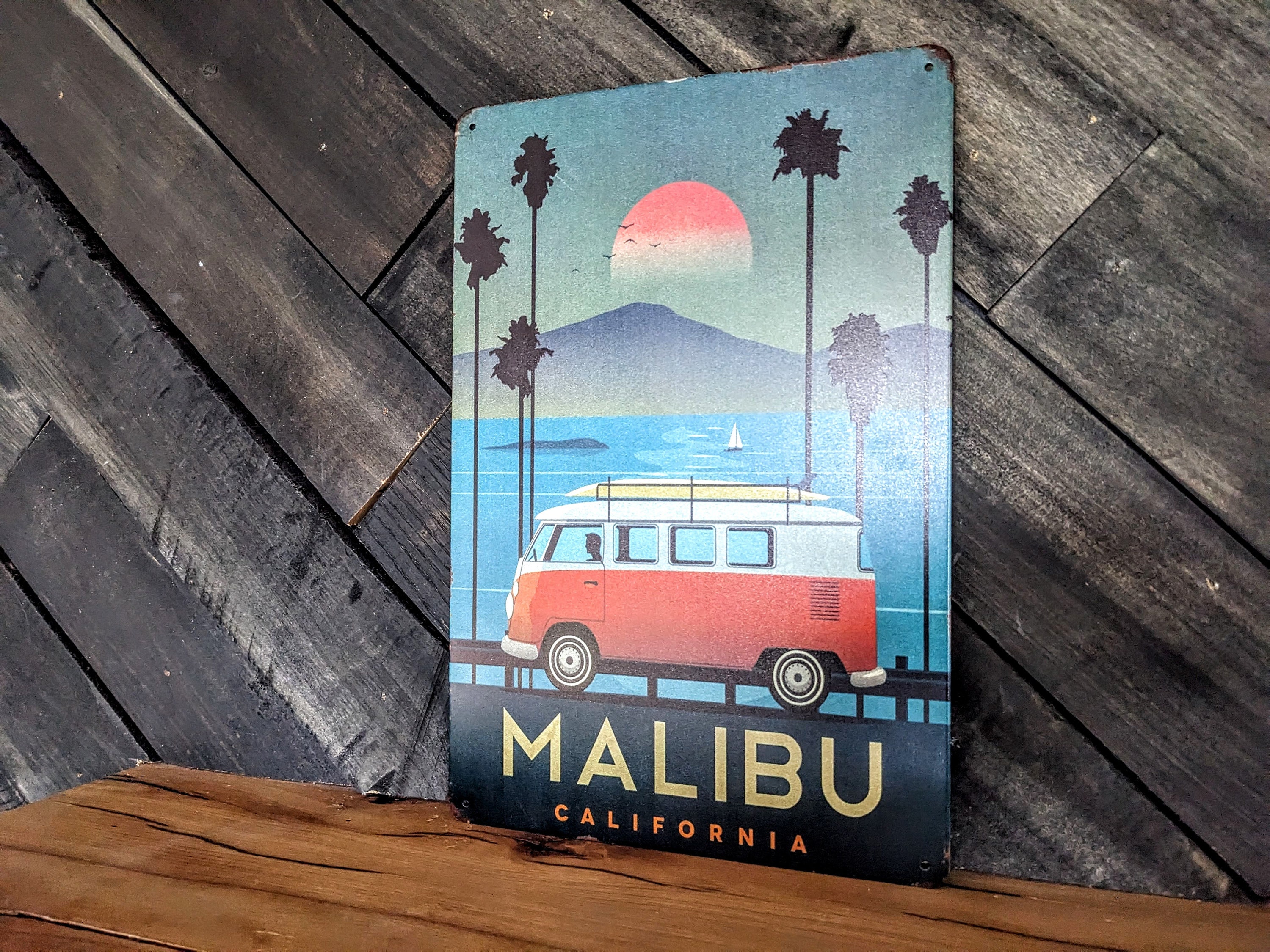 Retro Malibu Sign - Etsy