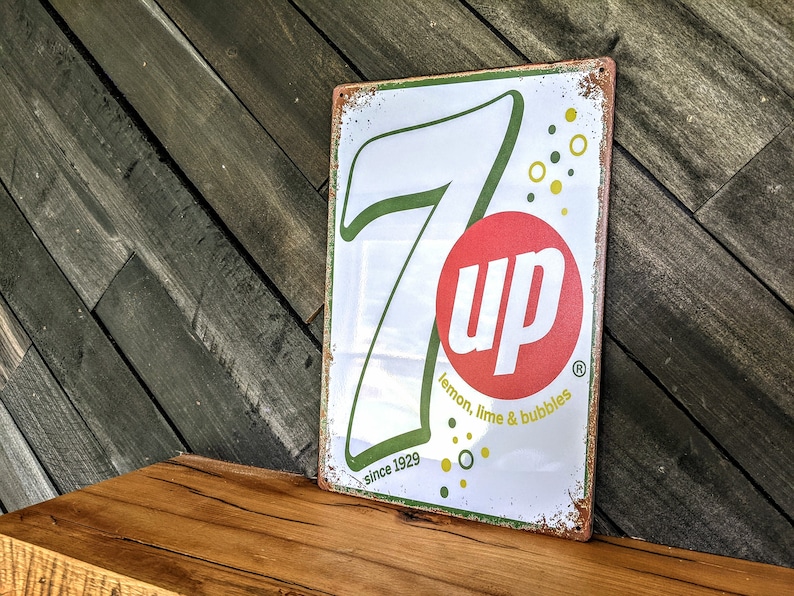 7up Sign Antique Style 7 up Sign - Etsy