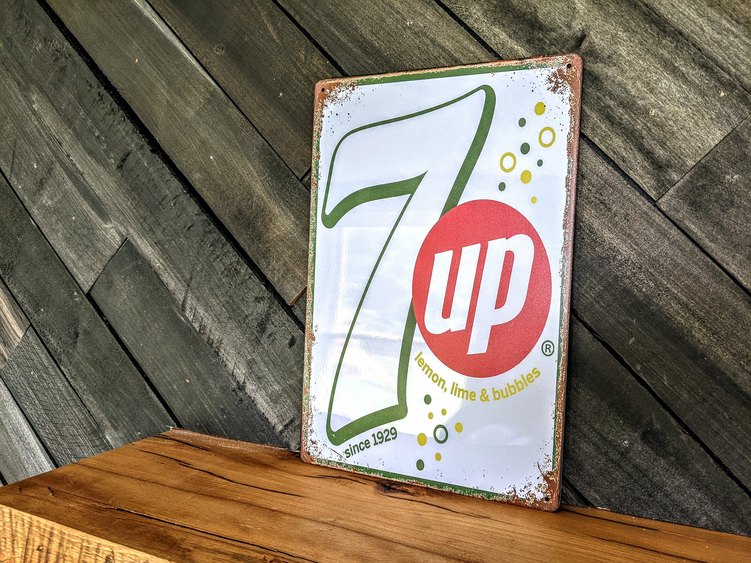 7up Sign Antique Style 7 up Sign - Etsy
