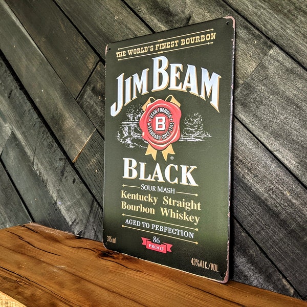 Jim Beam Black Sign - Etsy