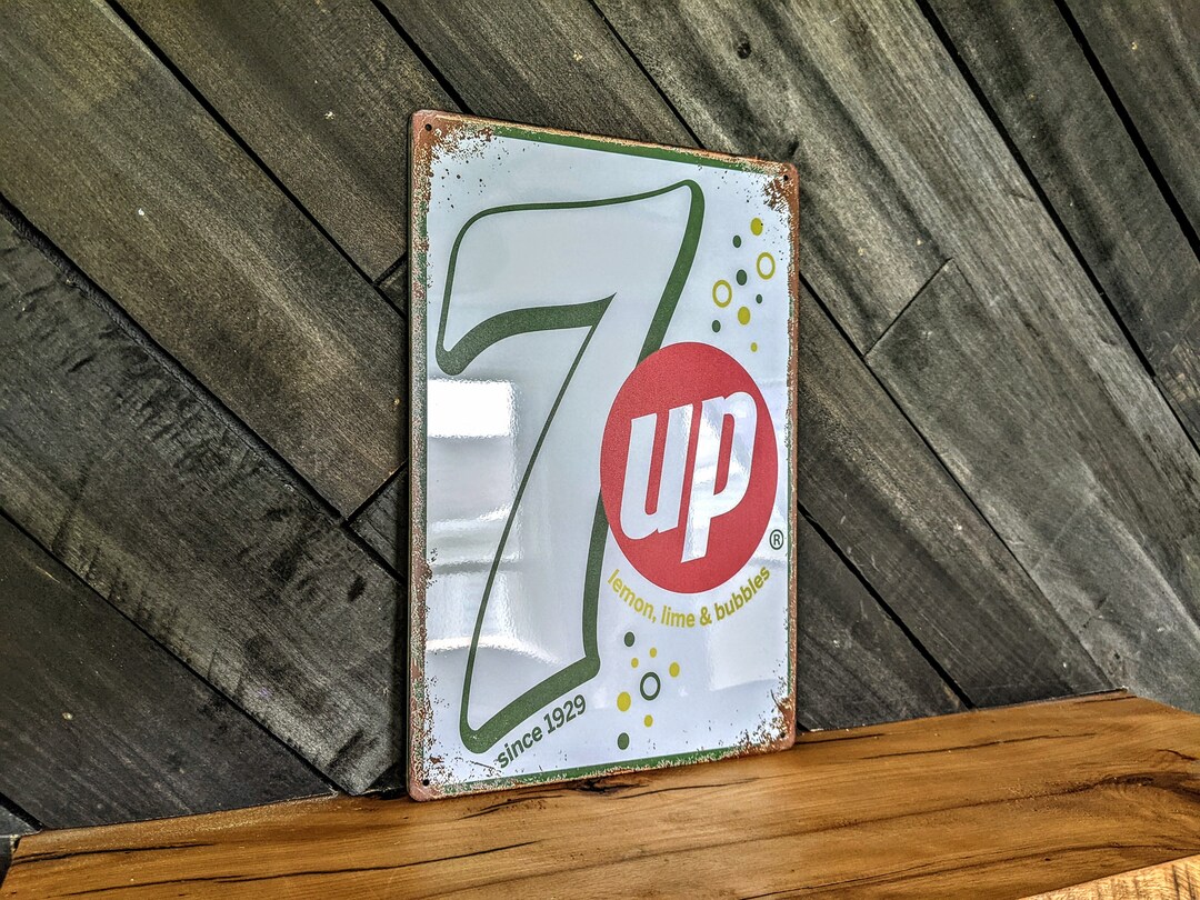 7up Sign Antique Style 7 up Sign - Etsy