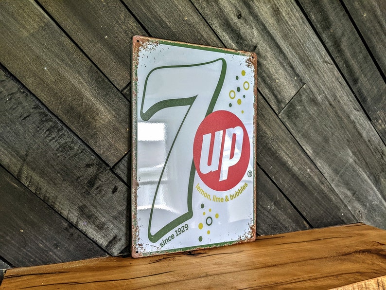 7up Sign Antique Style 7 up Sign - Etsy
