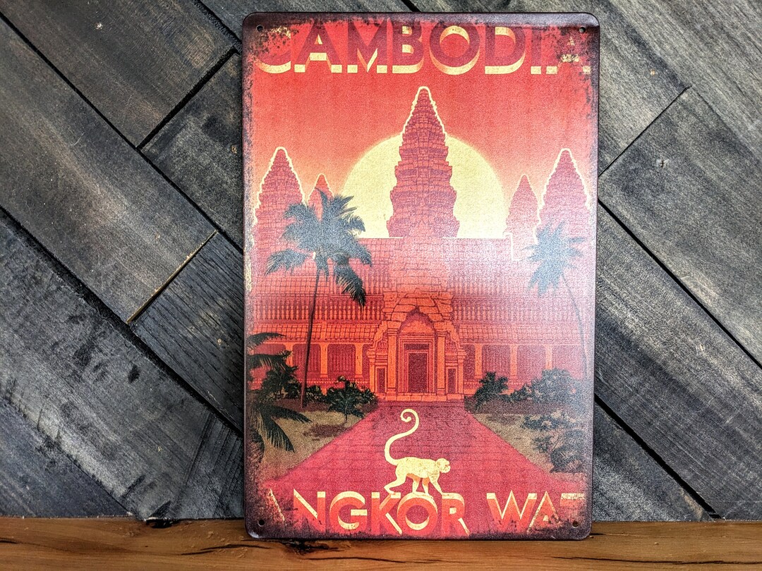 Sign for Cambodia Angkor Wat Sign - Etsy