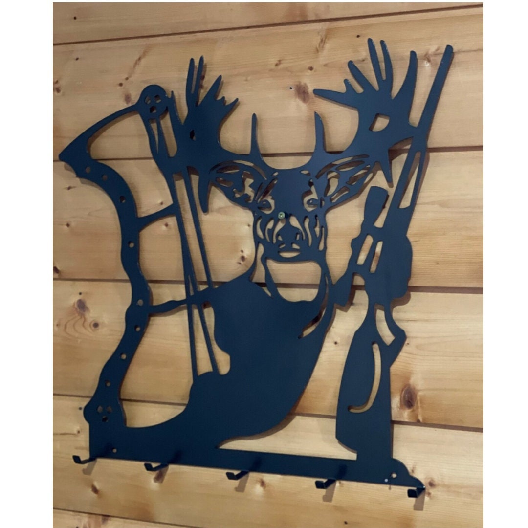 PERSONALIZED Deer Hunting, Last Name Monogram, Metal Sign, Fathers Day ...