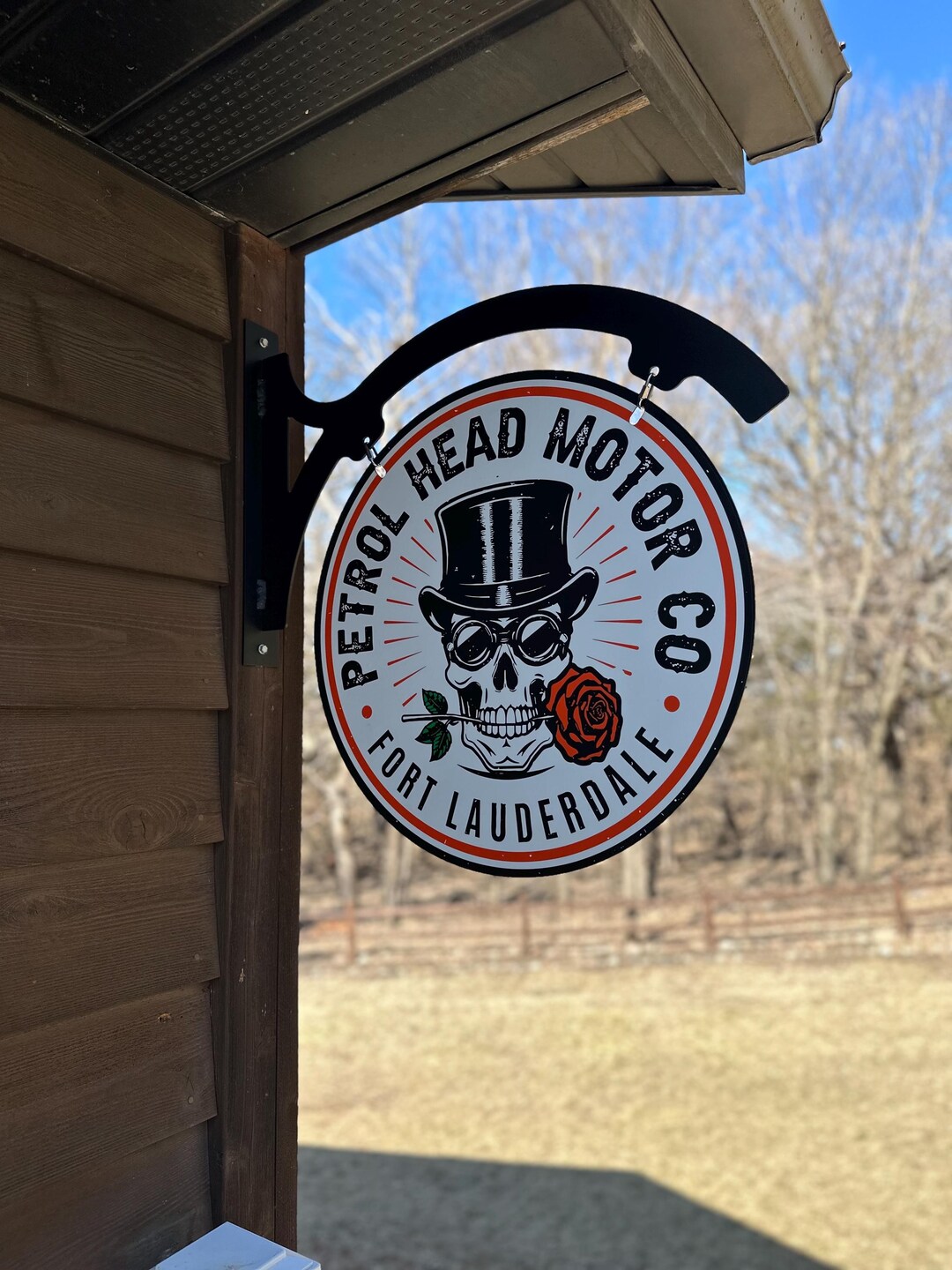 Custom Double-sided Business Sign | Hanging Storefront Logo Sign ...