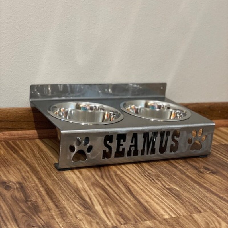 Wall Mount Dog Bowl - Etsy