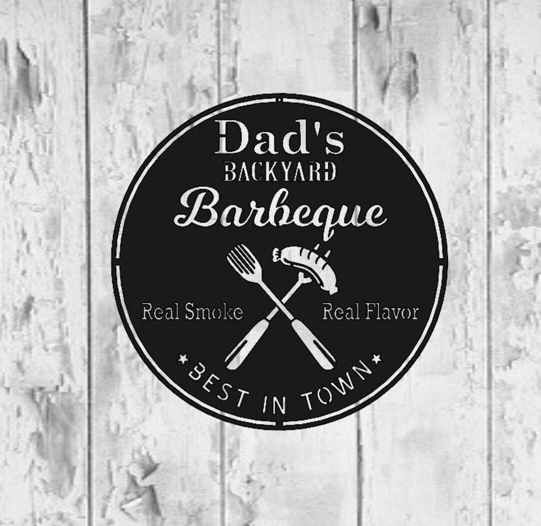 PERSONALIZED Barbecue Metal Sign, Barbecue Dad, BBQ Backyard Sign Gifts ...