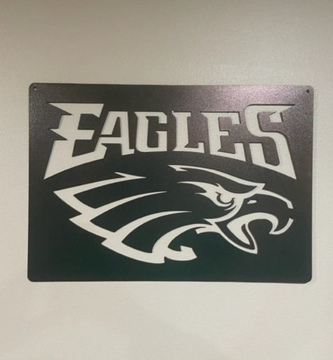 PHILADELPHIA EAGLES Metal Sign Artwork NFL Philly Novelty Football Sign ...