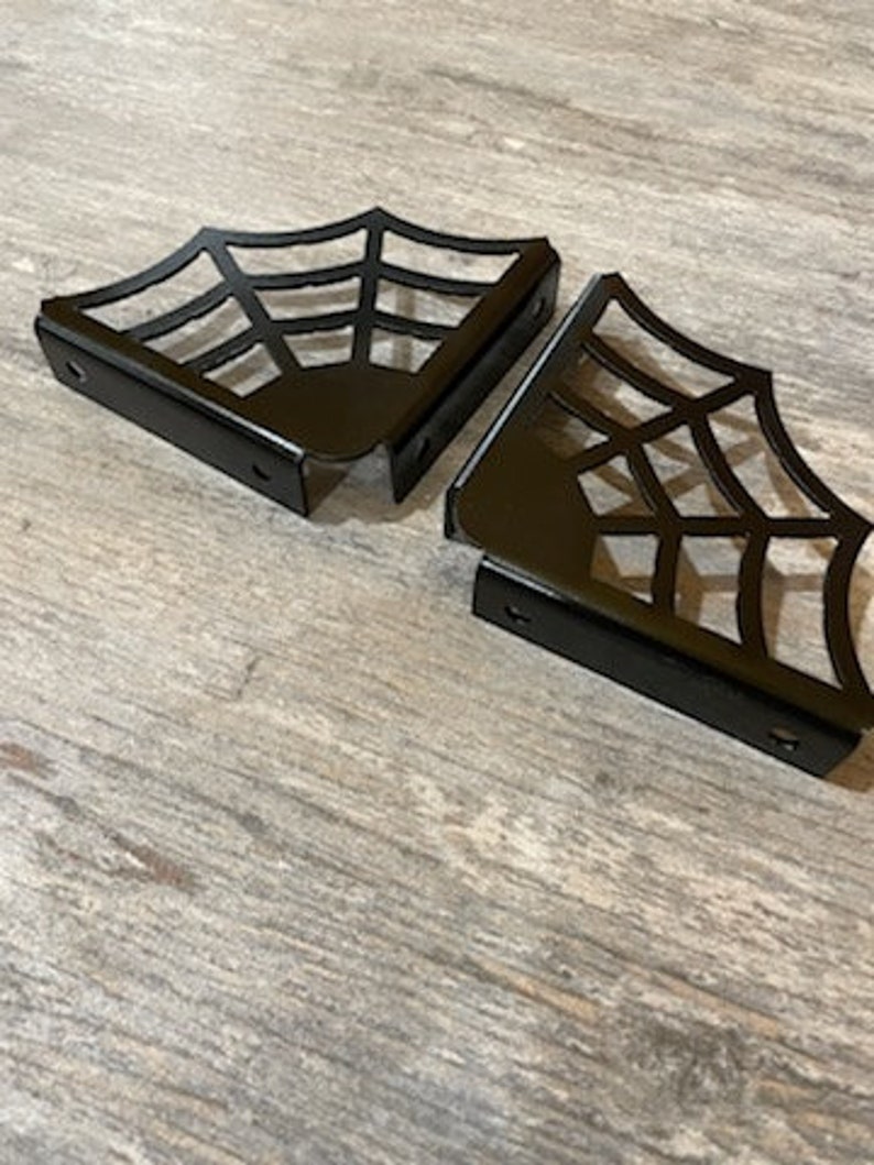 Spider Web Shelf Bracket Steel Gusset Goth Spiderman Ratrod - Etsy