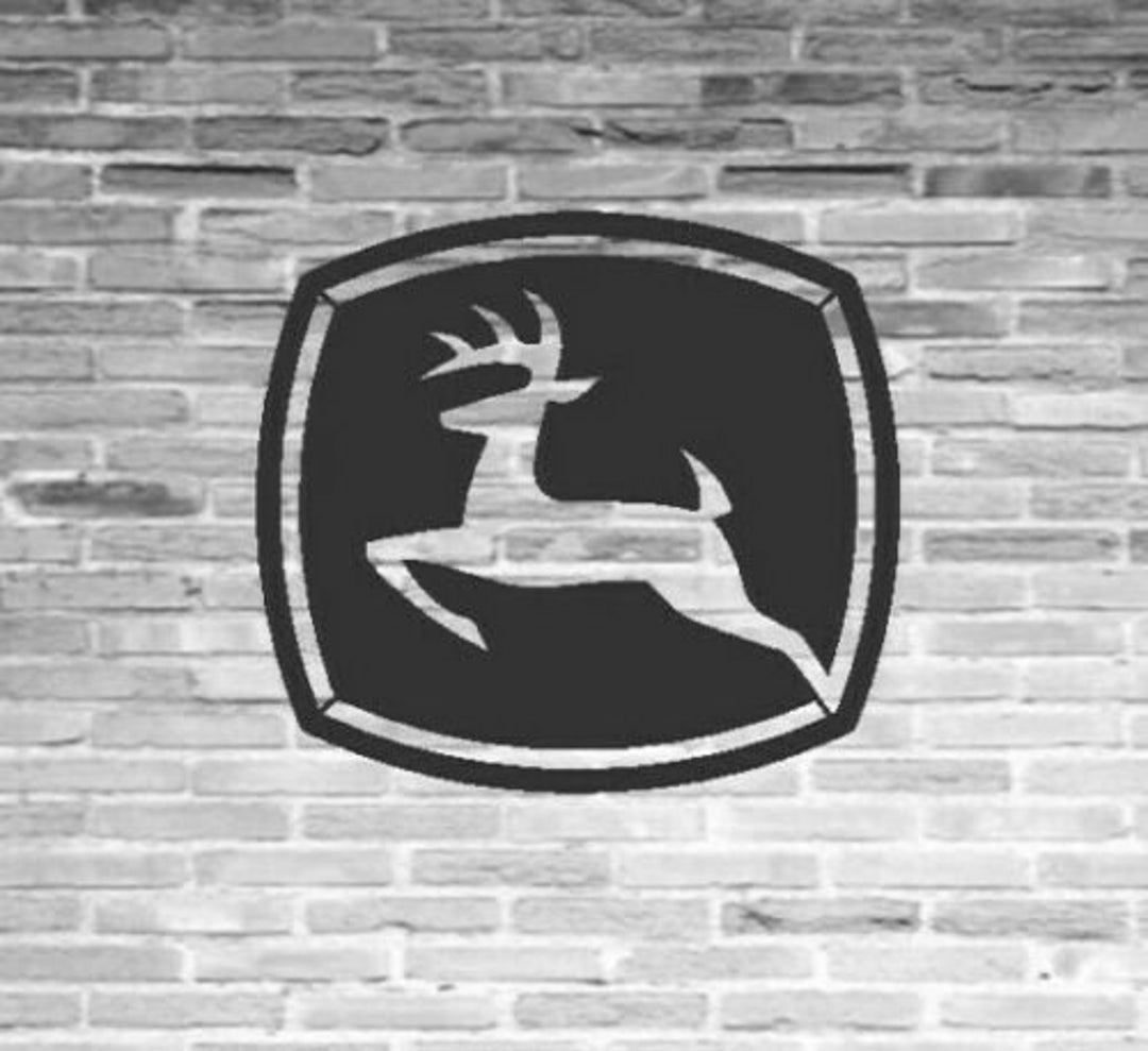 New John Deere Farm Deer Metal Sign Art Vintage Style Man Cave Tractor ...
