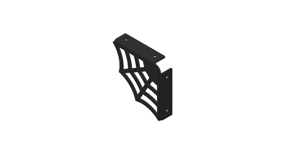 Spider Web Shelf Brackets Metal Steel Gusset Goth Ratrod Rusty Old ...
