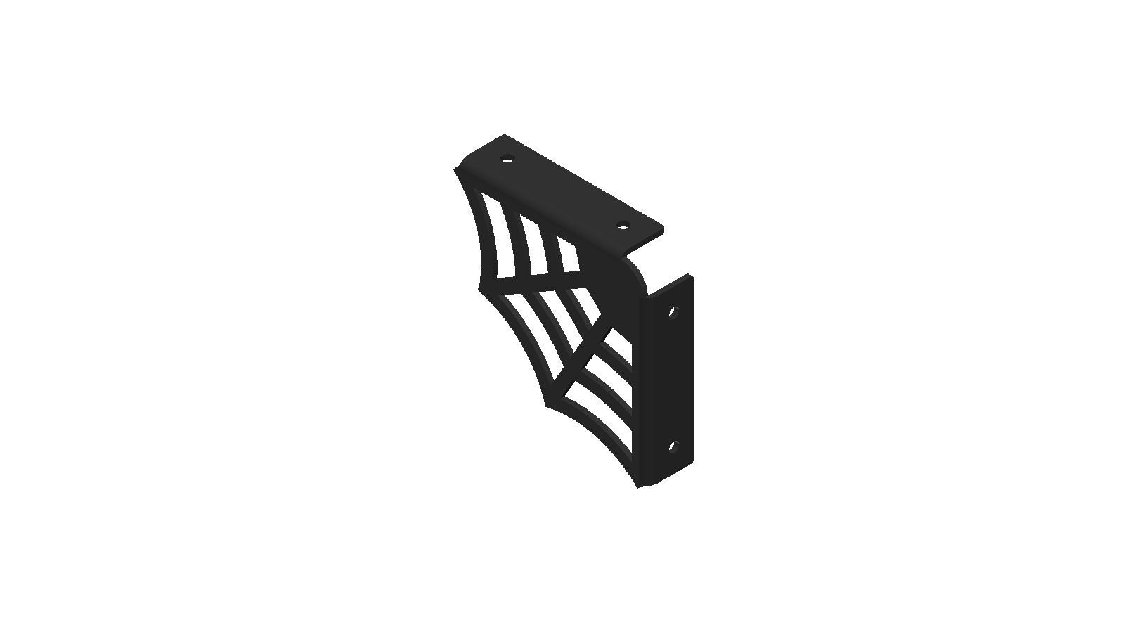 Spider Web shelf bracket Steel Gusset RatRod Rusty Old Antique Harley ...