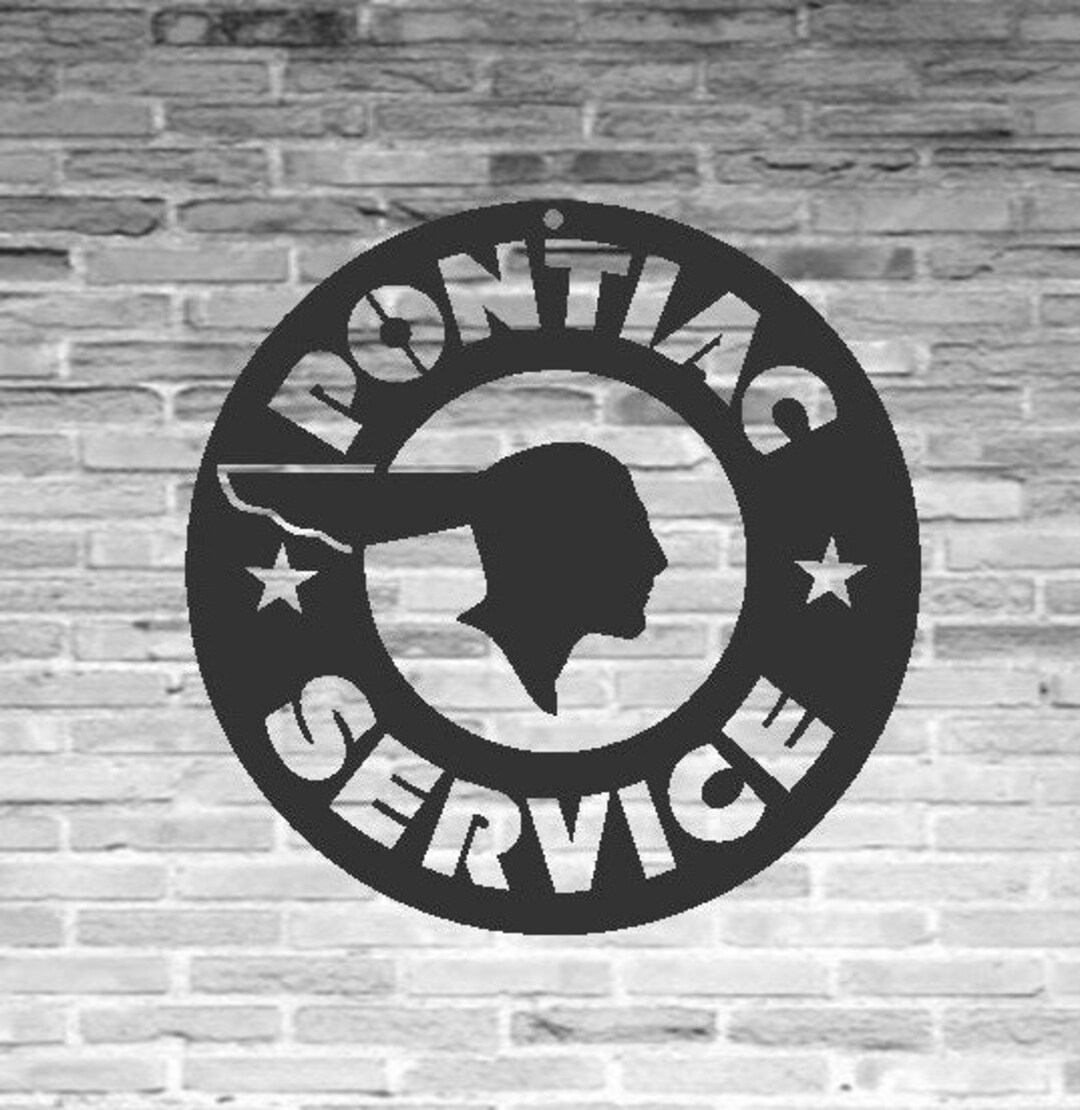 PONTIAC Service Vintage Oil Gas Pump Metal Sign Mobil Reproduction, Dad ...