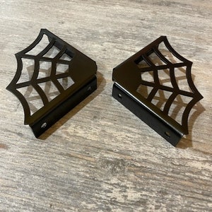 Spider Web Shelf Brackets Metal Steel Gusset Goth Ratrod Rusty Old ...