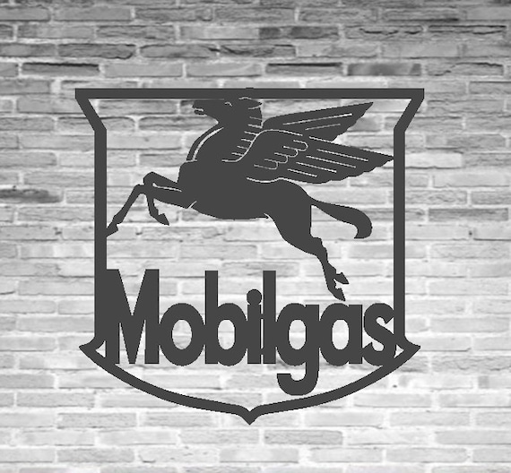 Mobilgas Sheild Vintage Oil Gas Pump Metal Sign Mobil Gas - Etsy