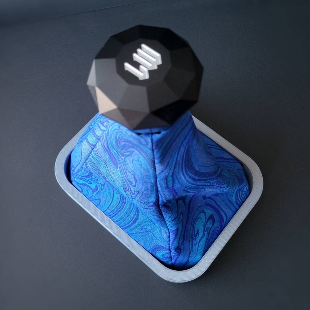 SLICK Ocean Blue Swirled Pattern Universal Shift Boot Handmade Shift ...