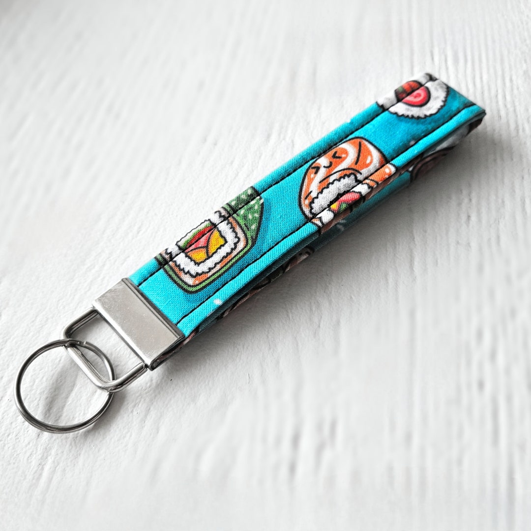 UNAMI - Cute Kawaii Sushi Key Chain - Japanese Food Key Fob Wristlet ...