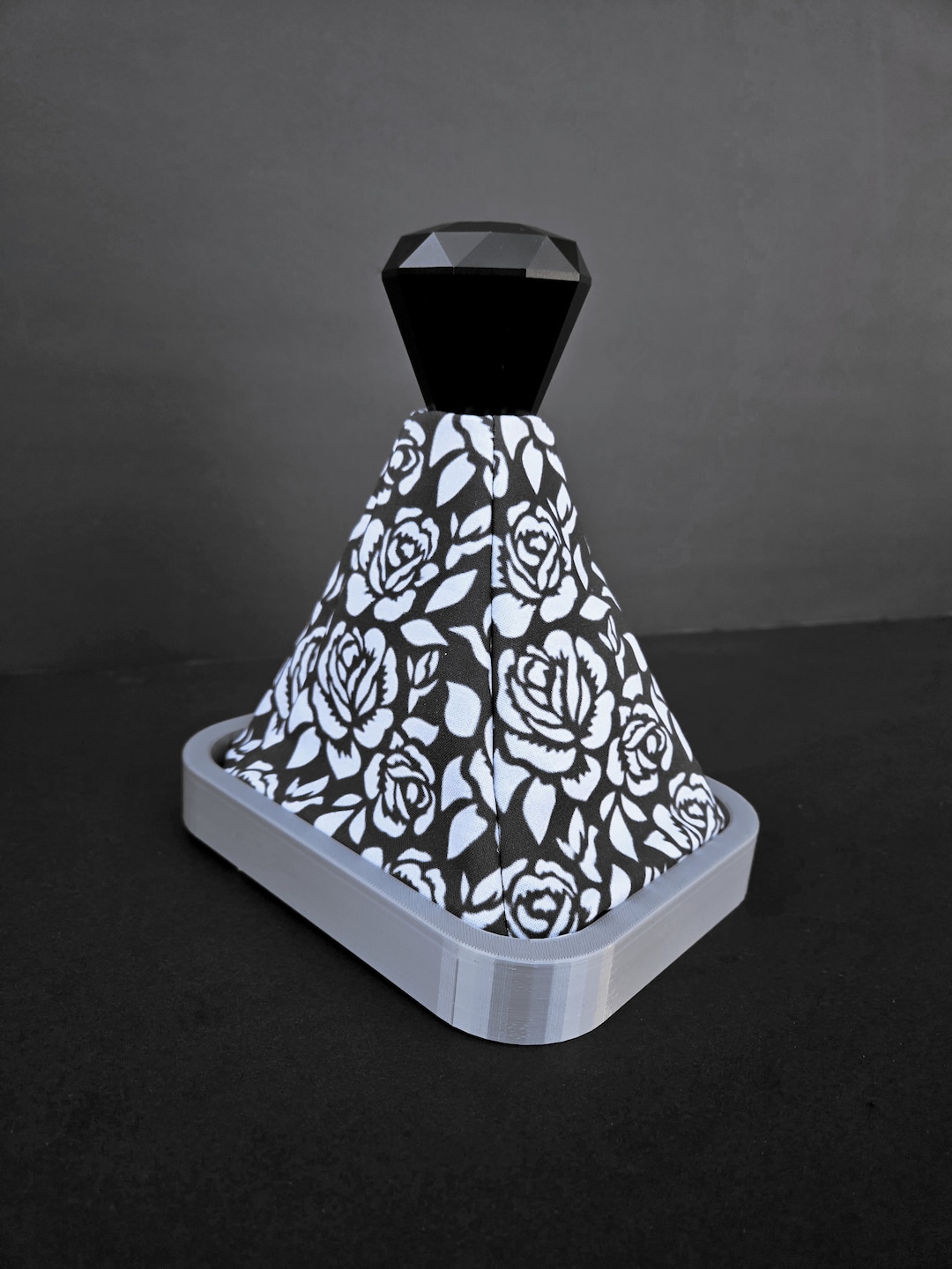 VICTORIAN ROSE - Black & White Floral Rose Universal Shift Boot ...