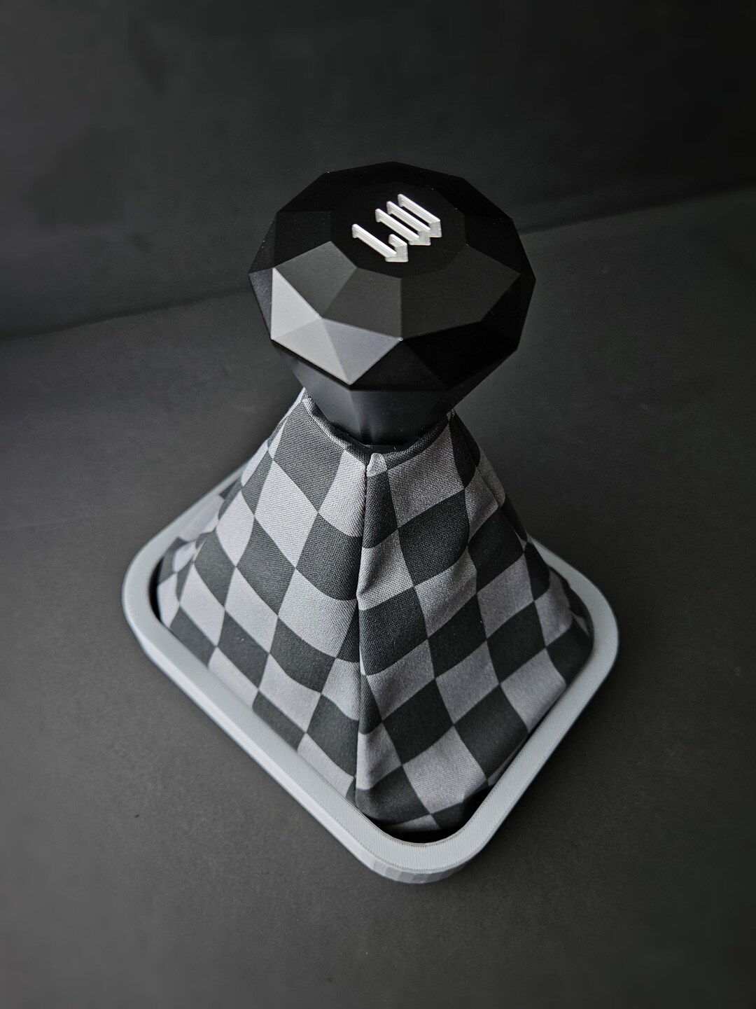 CHECKMATE 90s Grey Retro Checker Universal Shift Boot Handmade Shift ...