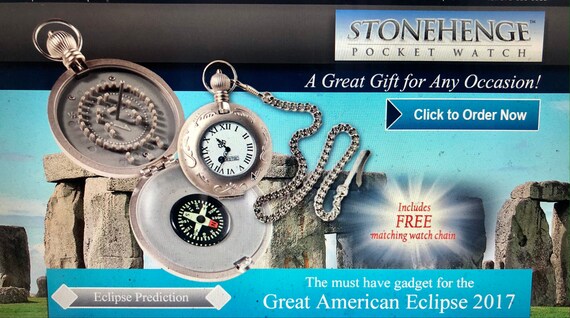 The 5th Millennial special Edition STONEHENGE POCKET WATCH™ - Etsy