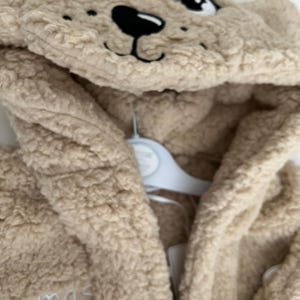 Personalised Embroidered Baby Dressing Gown Robe Puppy Dog Animal ...