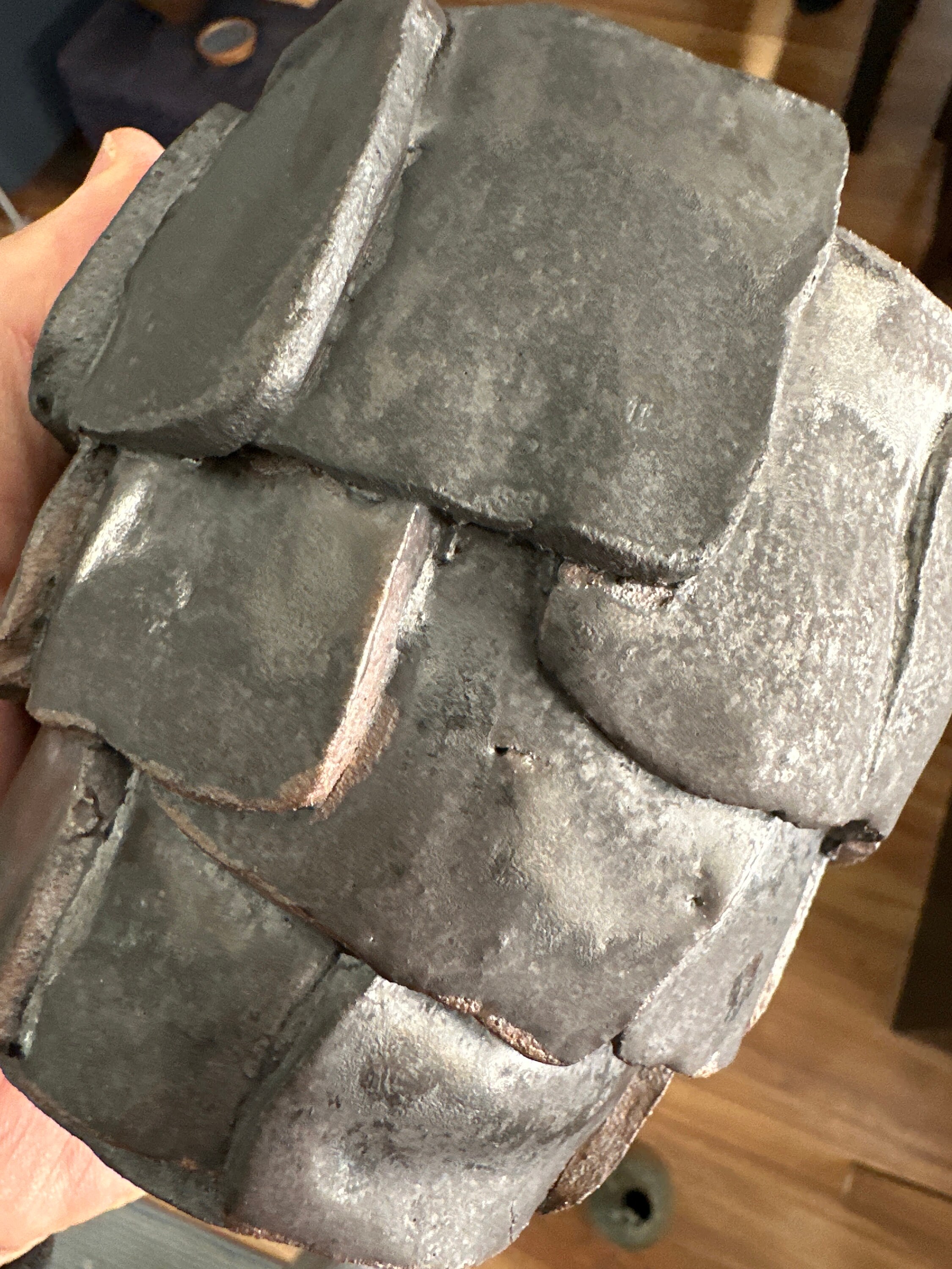 Slab Pot - Handbuilt Ceramic Stoneware Cache Pot Stoneware in Black ...