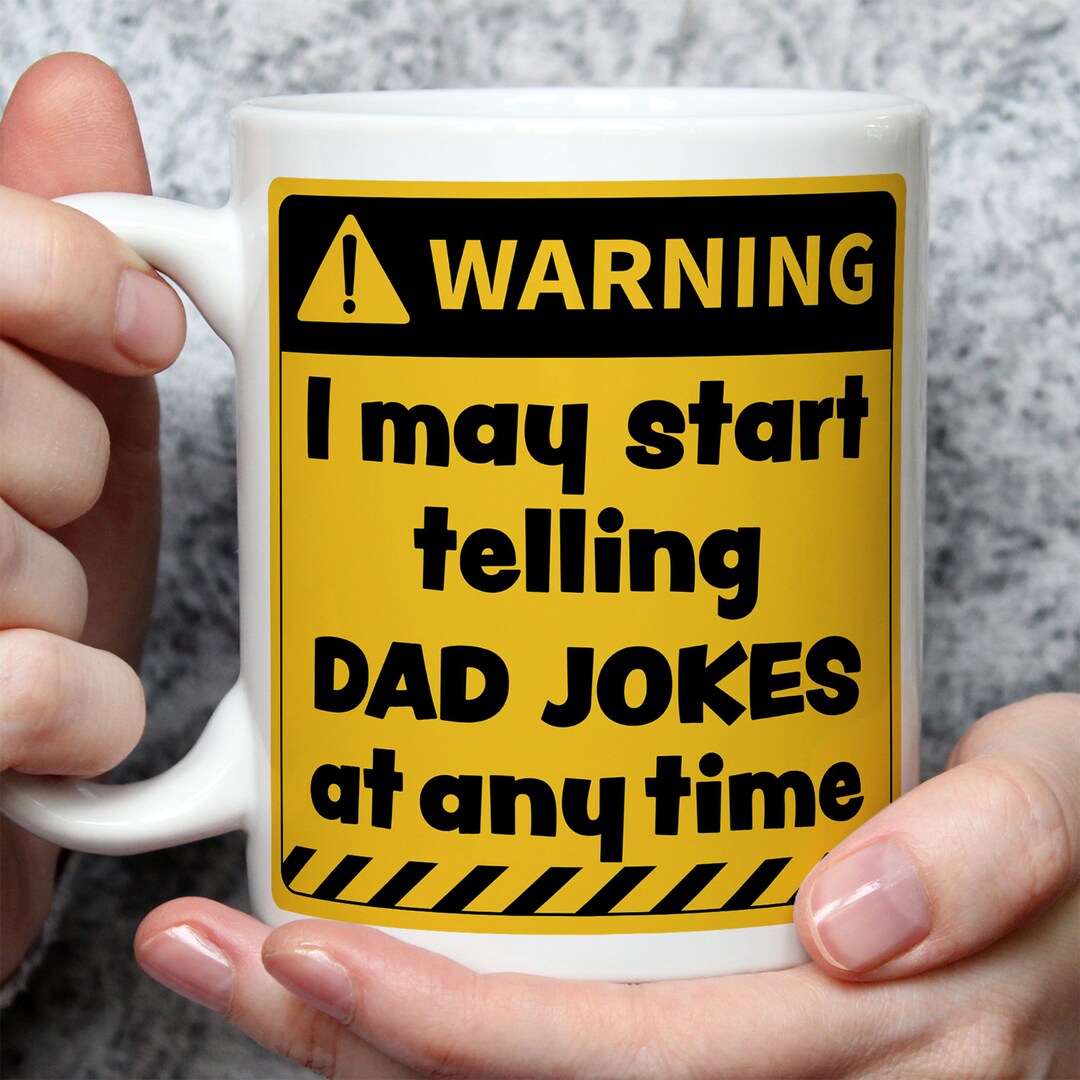 Dad Jokes Mug, Warning I May Start Telling Dad Jokes, Funny Gifts for ...