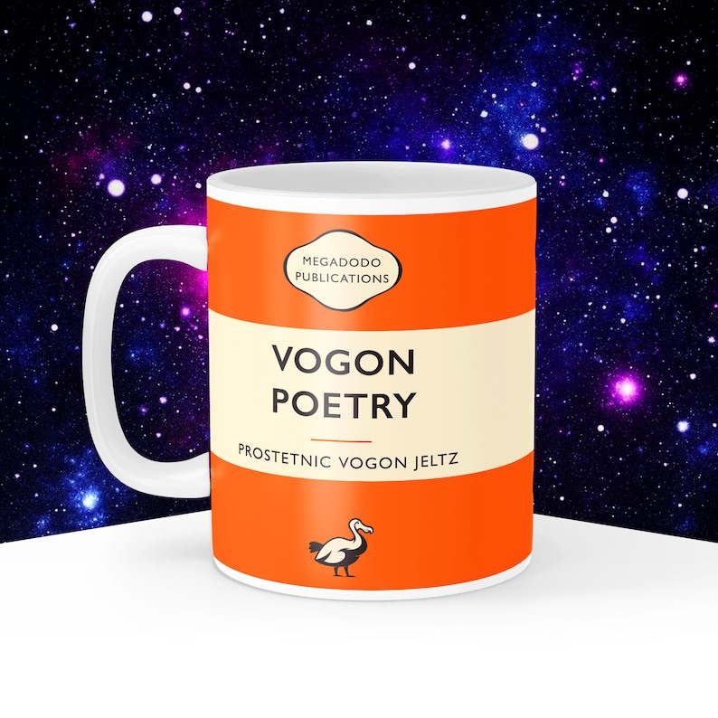 Vogon Poetry Mug: Hitchhiker's Guide, Sci-fi Geek Gift - Etsy