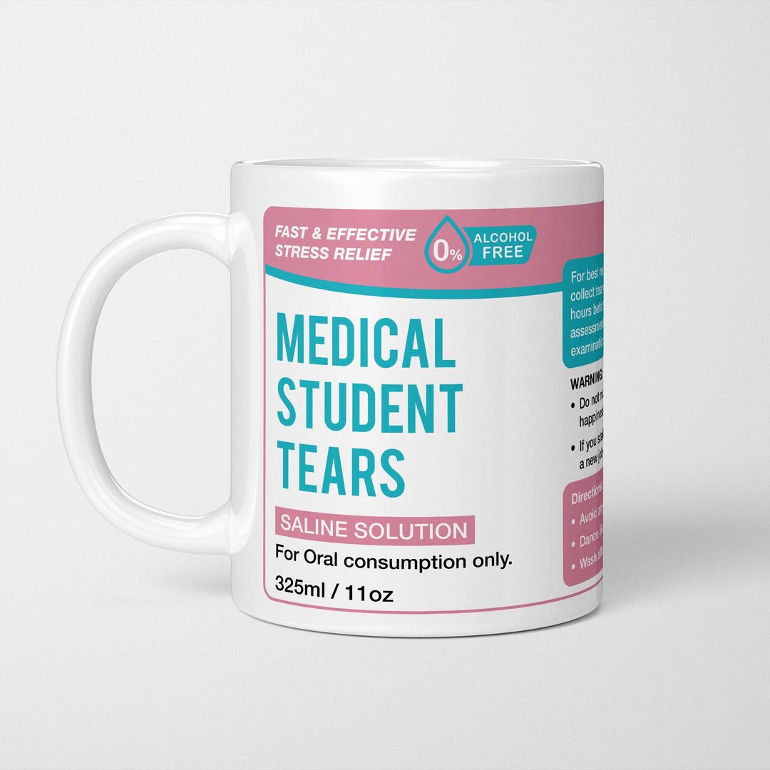 Medical Student Tears Mug, Medical Teacher Gift, Teaching Present ...