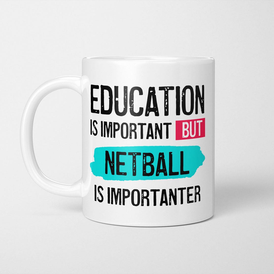 Funny Netball Lover Mug: Netball Fan Gift - Etsy