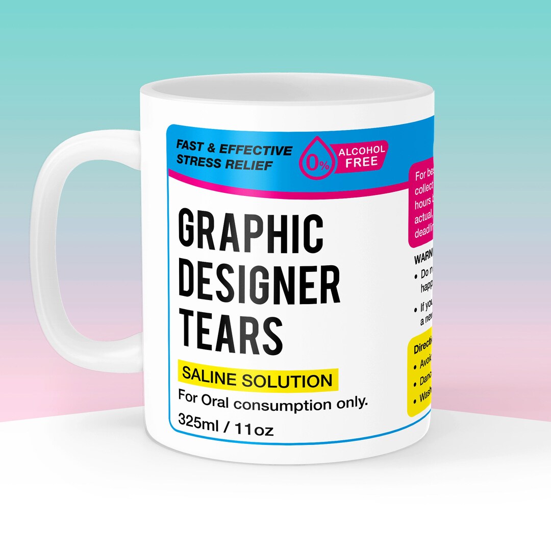 Graphic Designer Gift, Graphic Designer Tears Mug, New Job or Thank You ...