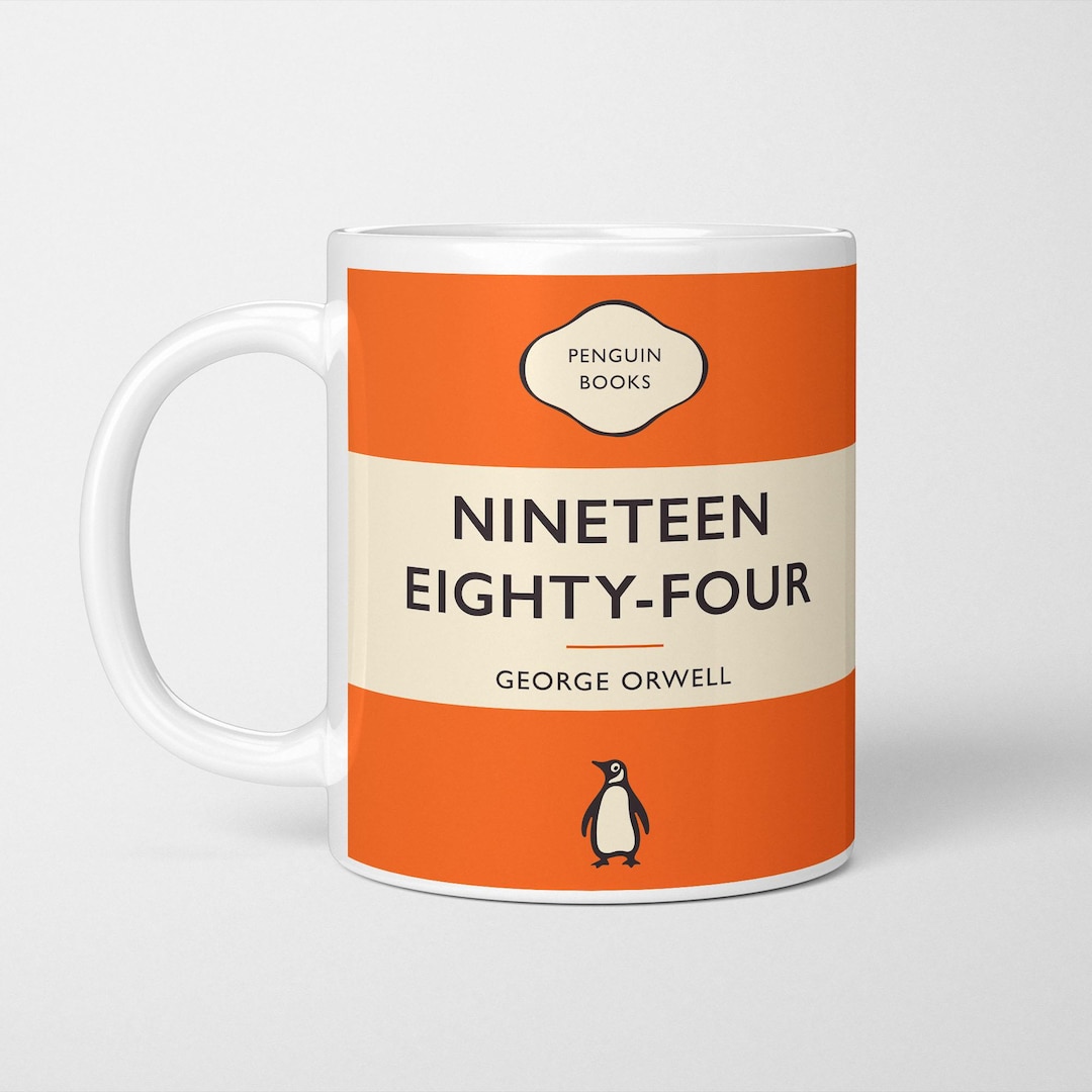1984 George Orwell Penguin Book Covers, Penguin Classics Mug, Literary ...