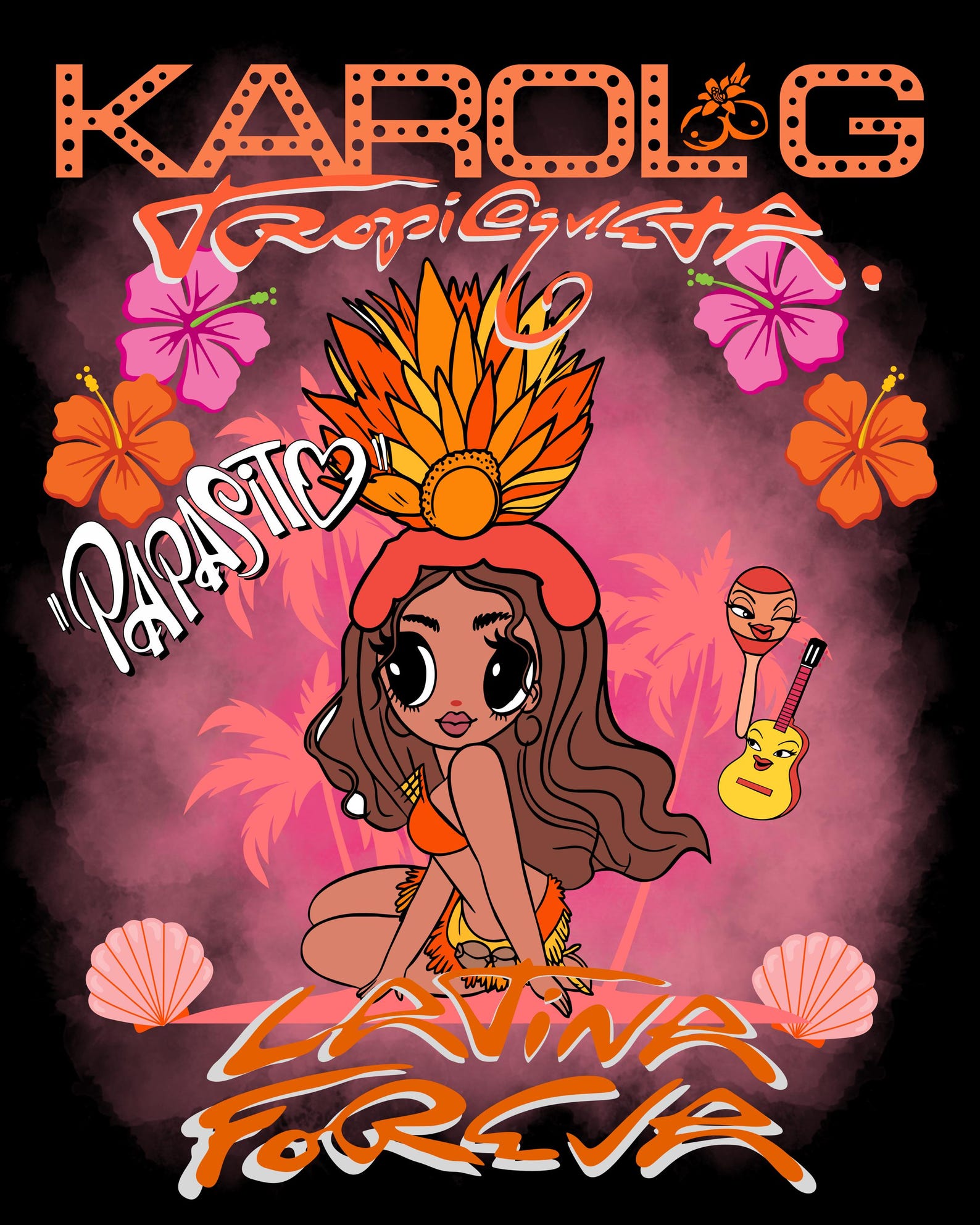 Karol G Inspired Tropicoqueta Shirt PNG, KG Fans, Gifts for KG Fans ...