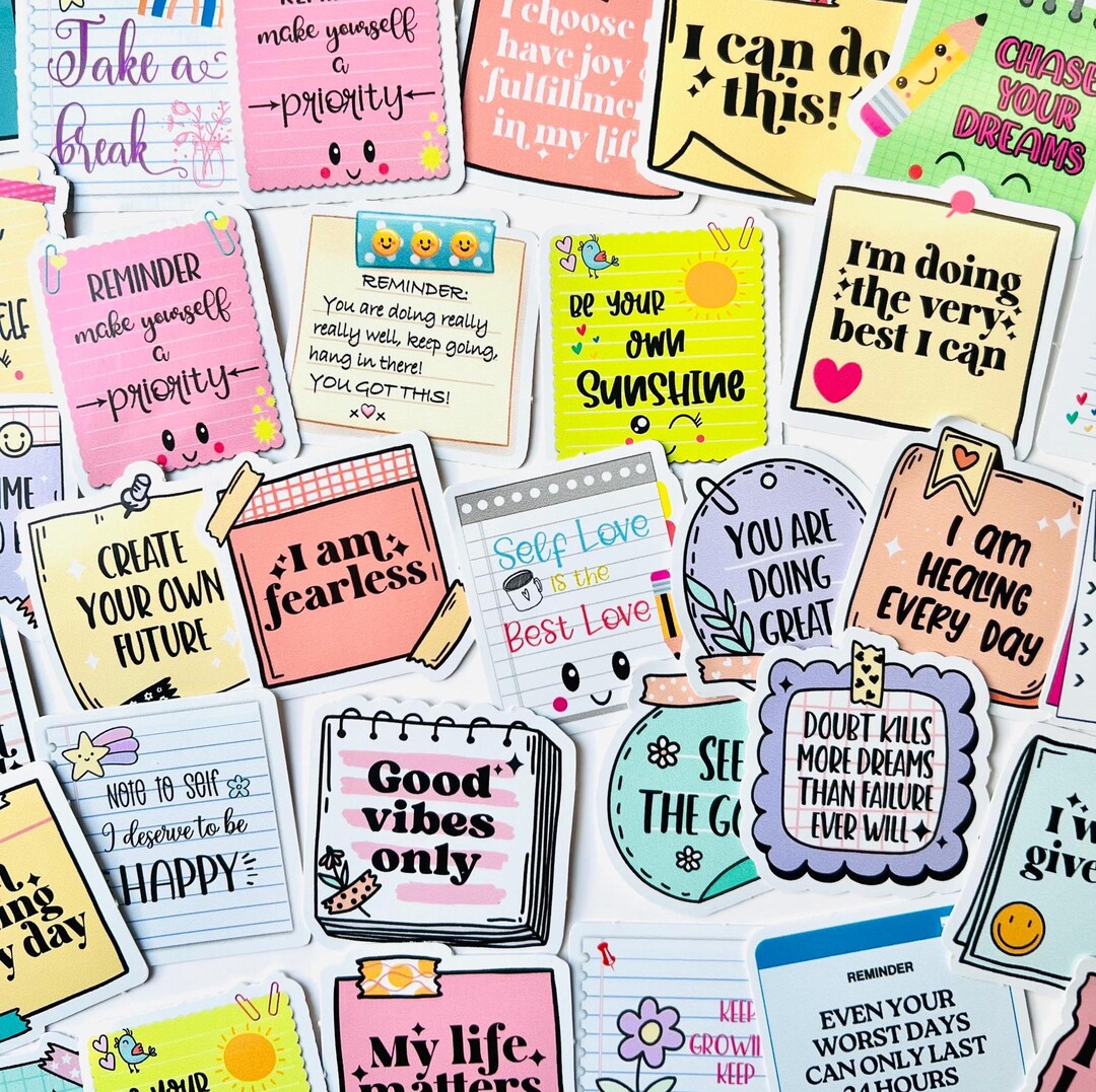 Mental Health Sticker Pack | Self Care and Therapy Stickers | Anxiety ...