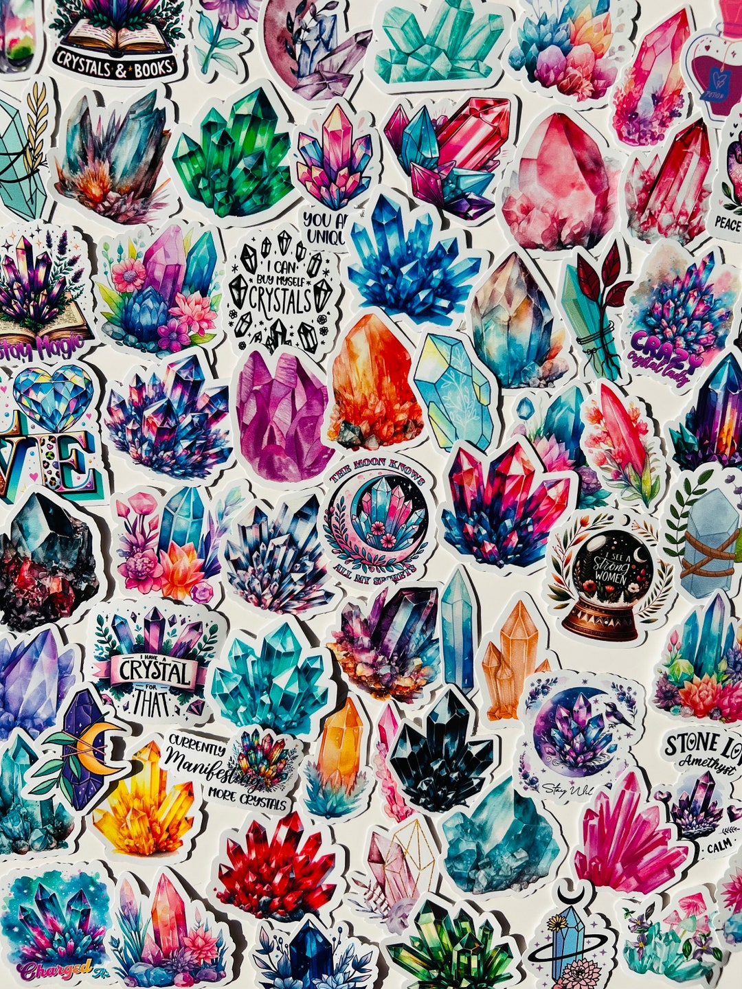 Crystal Stickers Pack, Mystery Sticker Pack, Water Bottle Stickers ...