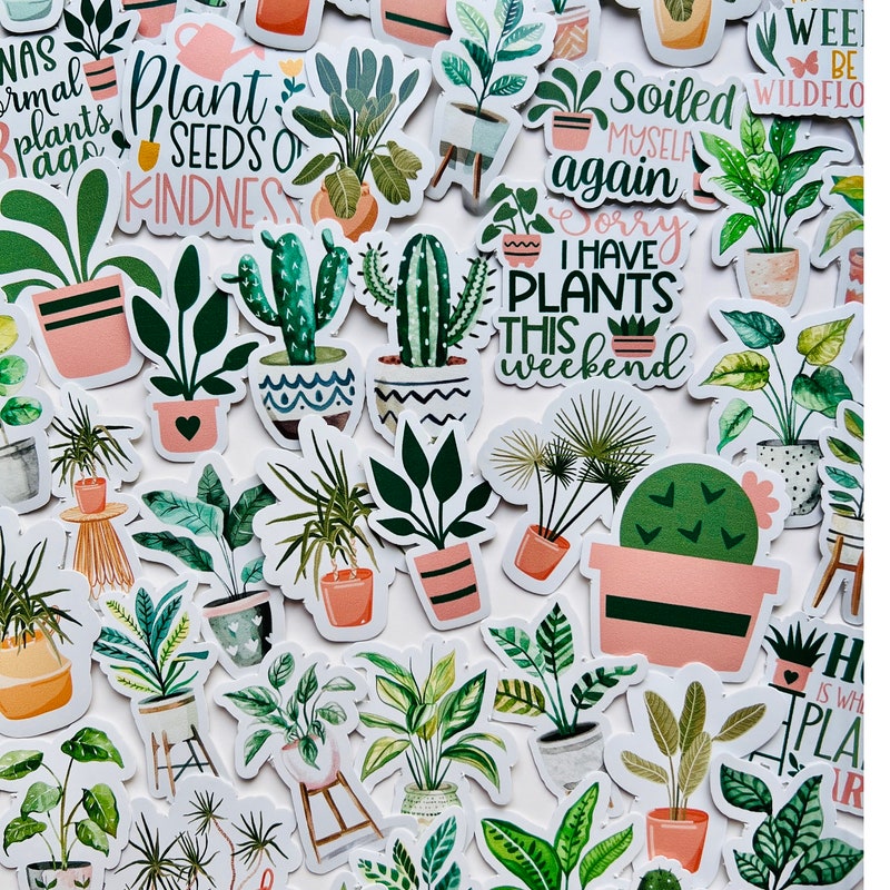 Plant Stickers - Etsy