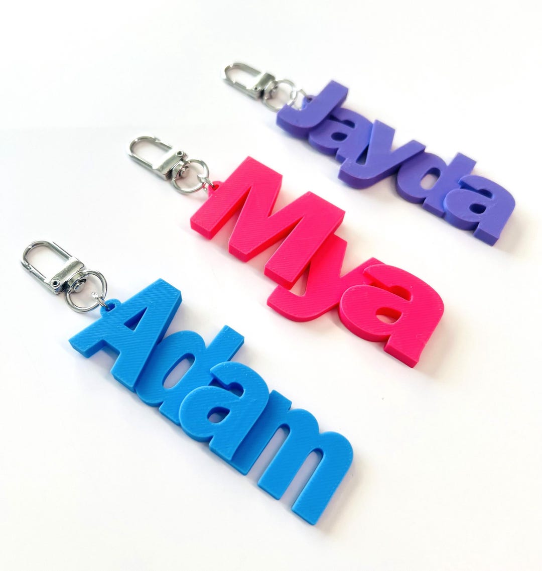 Custom Name Keychain – Personalized 3D Printed Name Keychain, Custom ...