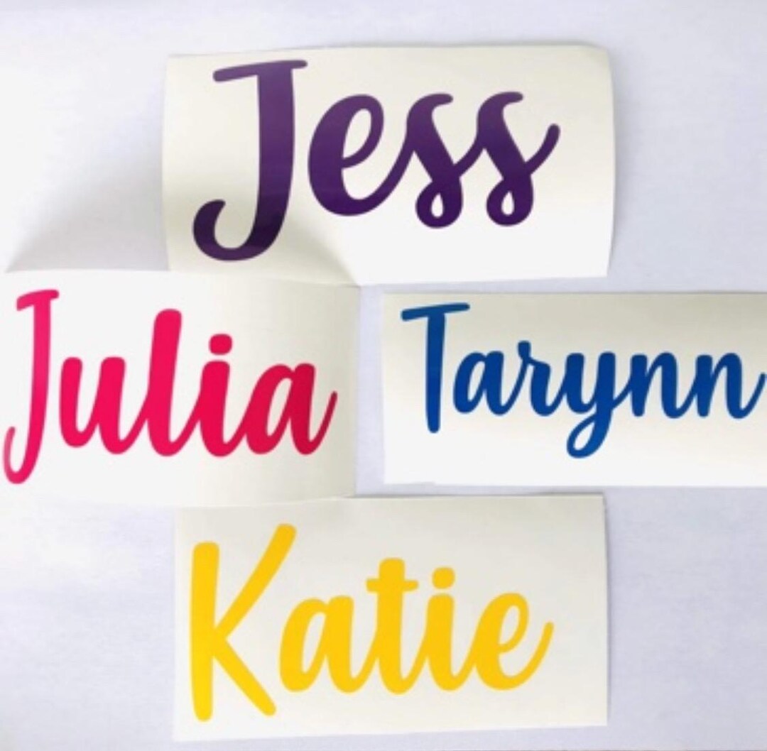 Holographic Name Sticker, Holographic Stickers, Custom Name Stickers ...