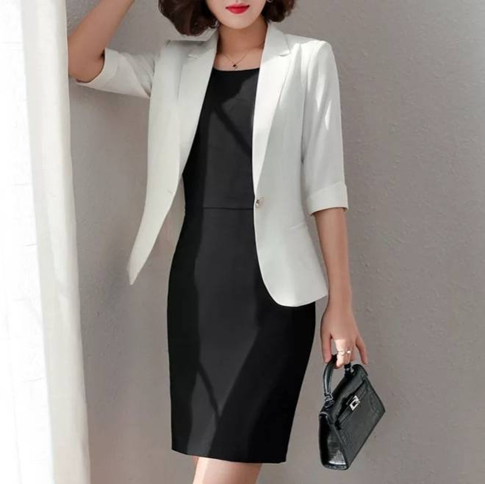 Jacket Dress Women Two Piece Ladies Elegant 2 Piece Dress Suit for ...