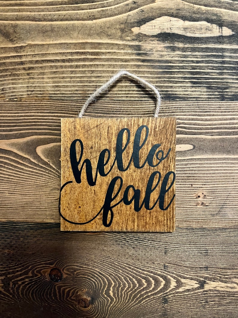 Small Hanging Wood Sign - Etsy