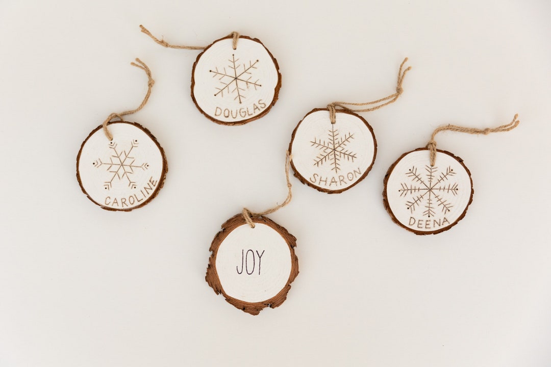 Wood Burned Snowflakes - Etsy