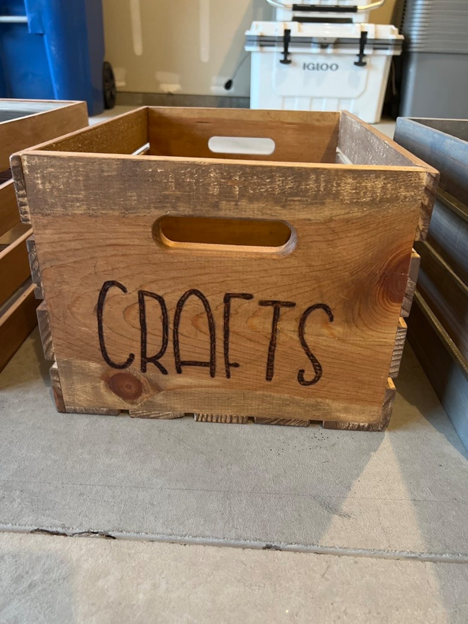 Wooden Crate/ Gift Box - Etsy